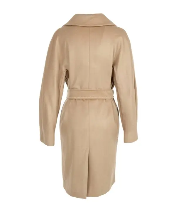 Max Mara Belted Midi Wrap Coat - Camel