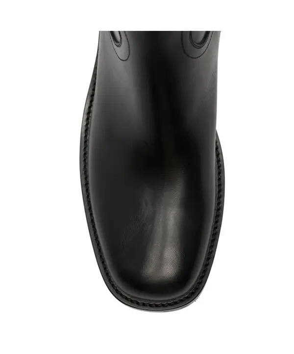 Dries Van Noten Round Toe Zip Up Boots