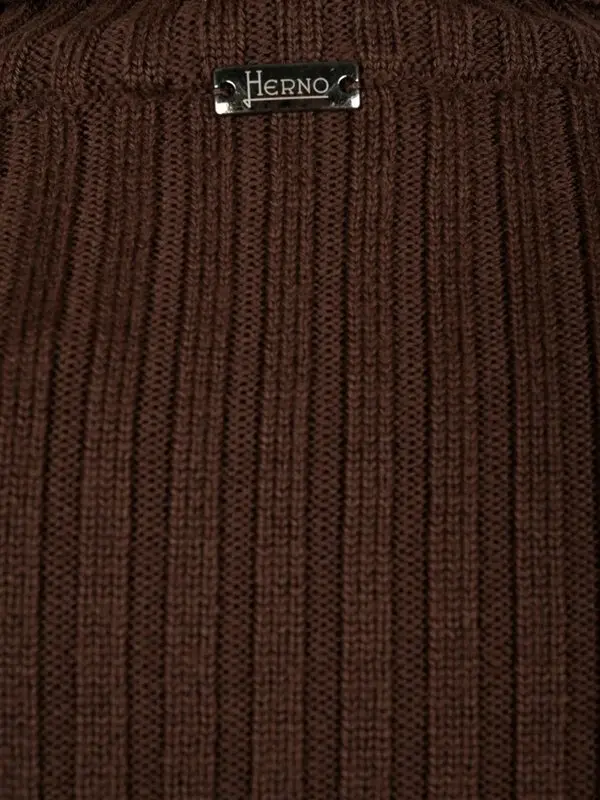 Herno Ribbed-knit Turtleneck Sweater