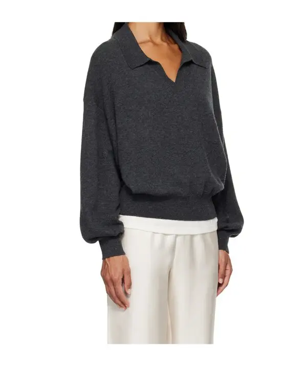 LISA YANG Polo Collar Sweater
