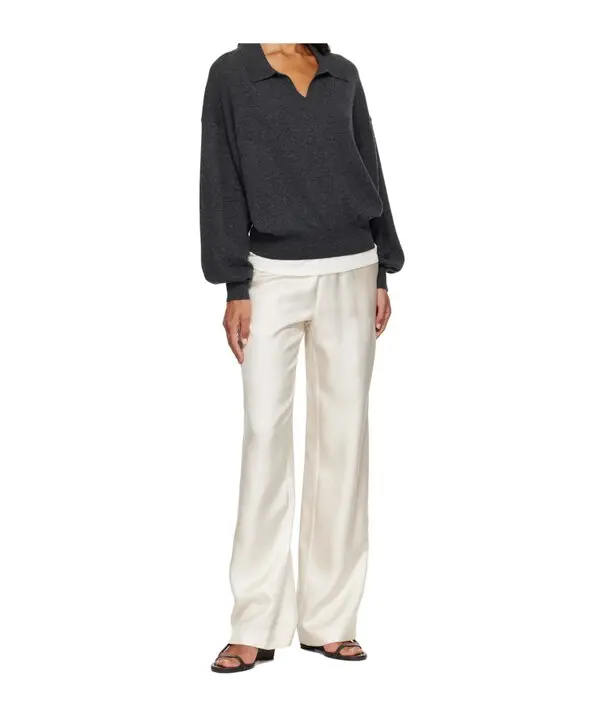 LISA YANG Polo Collar Sweater