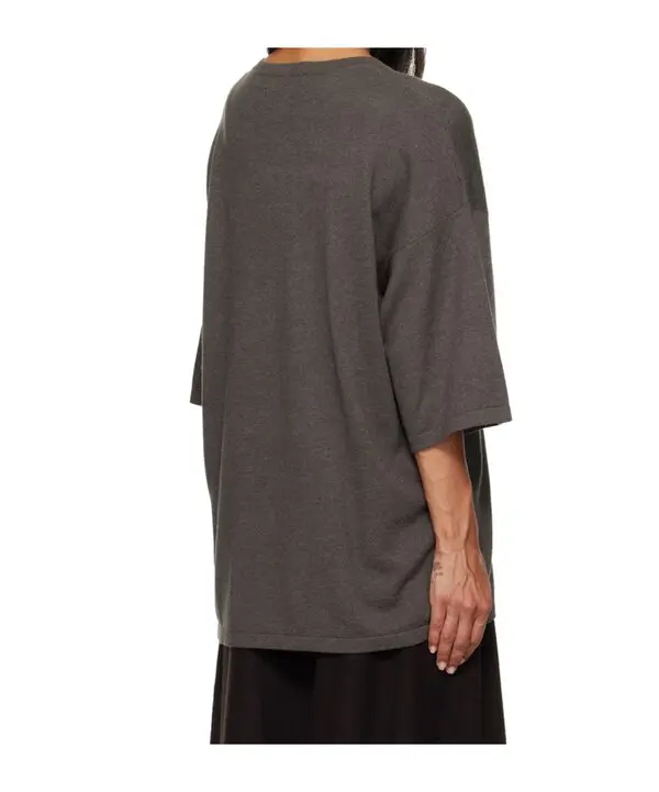 LISA YANG Knitted Crew Neck T-shirt