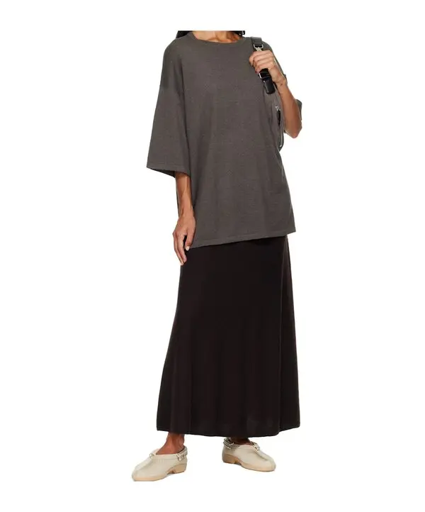 LISA YANG Knitted Crew Neck T-shirt