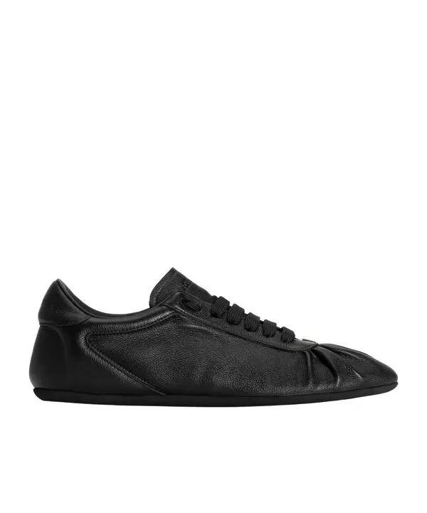 Dolce & Gabbana Ballet Sneakers In Calfskin - Black