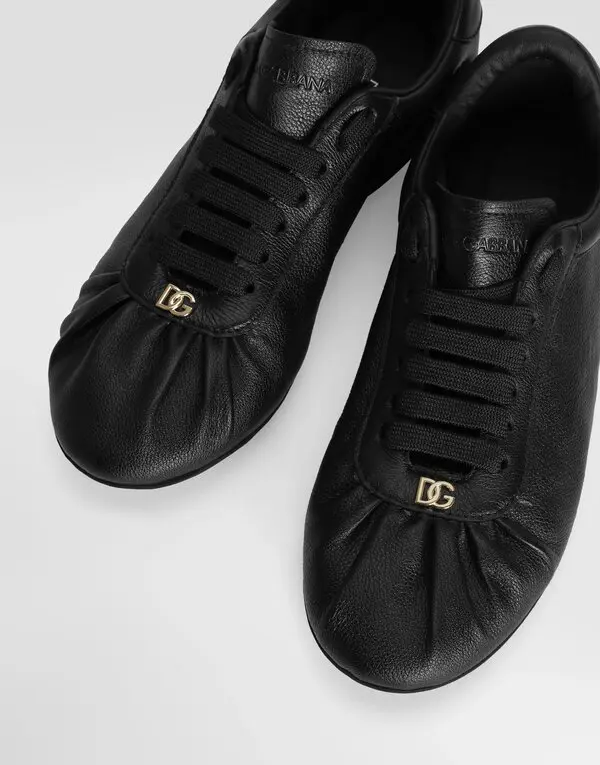 Dolce & Gabbana Ballet Sneakers In Calfskin