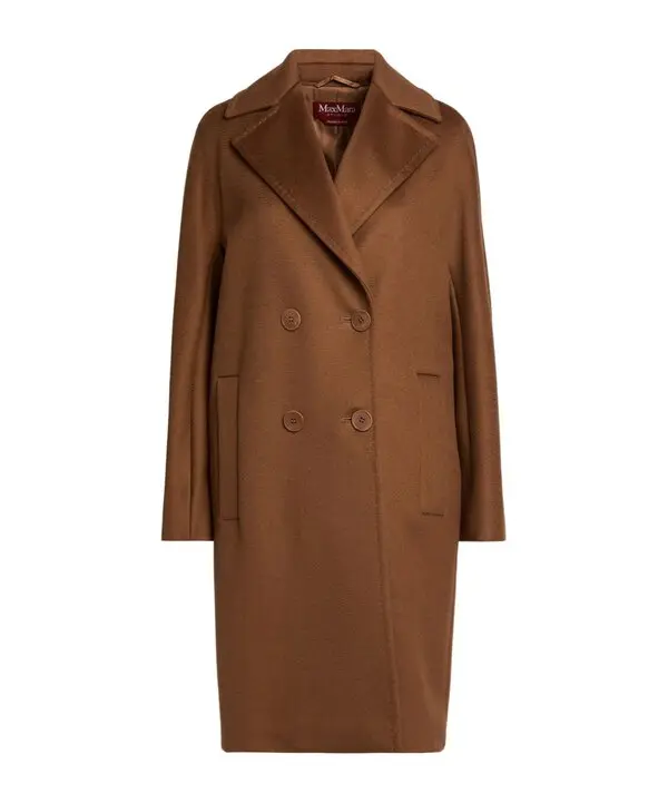 Max Mara Double-breasted Wool-like Coat