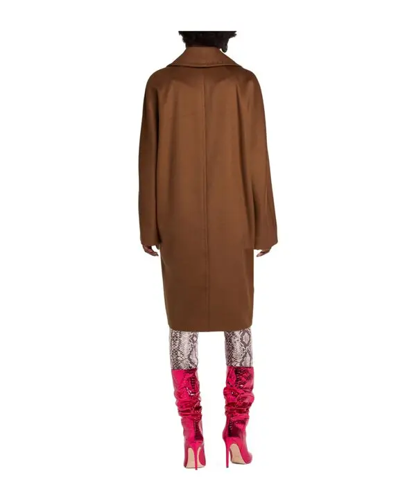 Max Mara Double-breasted Wool-like Coat