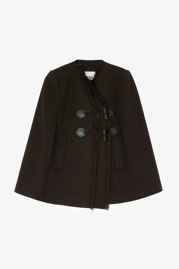 GANNI Cape - Brown