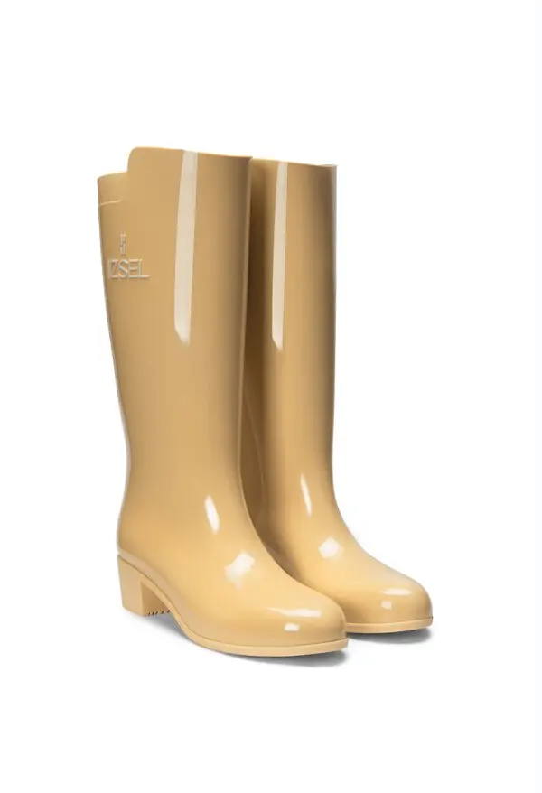 IZSEL Neutrals Classic Rain Boot - Beige