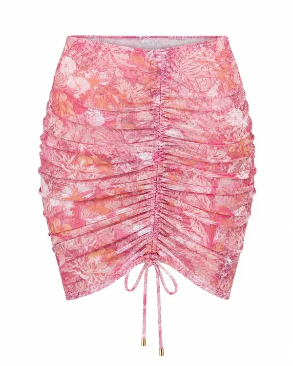 PLIVATI Zora Mesh Skirt — Ruža