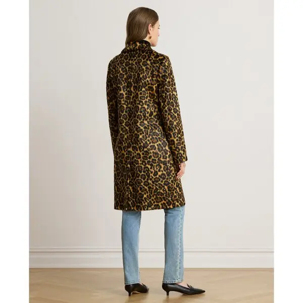 Ralph Lauren Leopard-print Faux-haircalf Coat