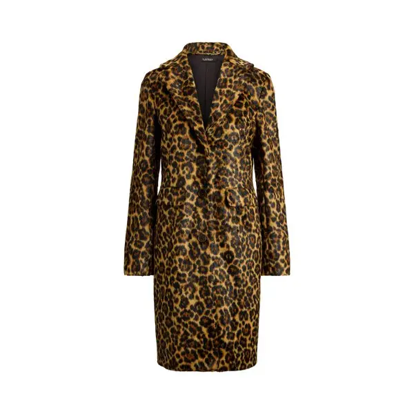 Ralph Lauren Leopard-print Faux-haircalf Coat