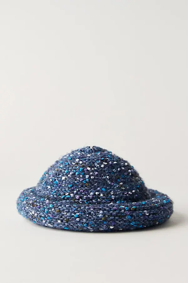 Free People Confetti Cuff Beanie - Blue Jeans
