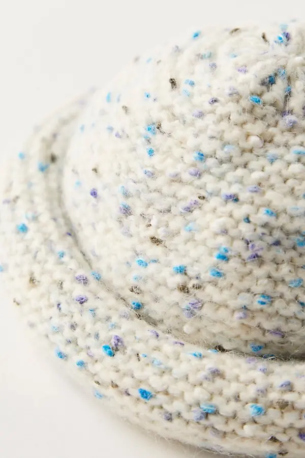 Free People Confetti Cuff Beanie - White Candy Combo