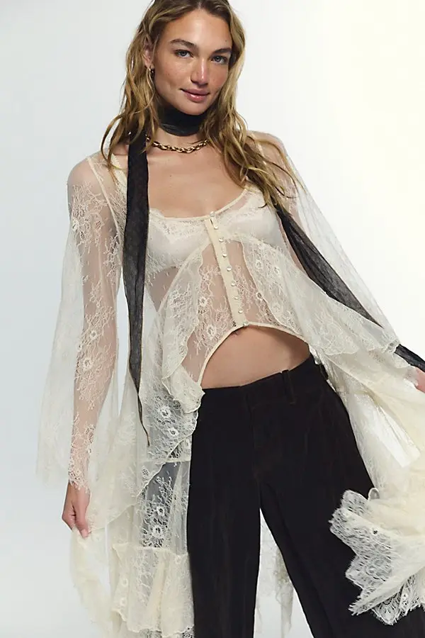 NIGEL PRESTON Floating Angel Long Sleeve Blouse