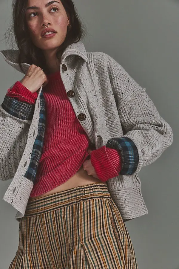 Free People We The Free Yorkshire Lined Sweater