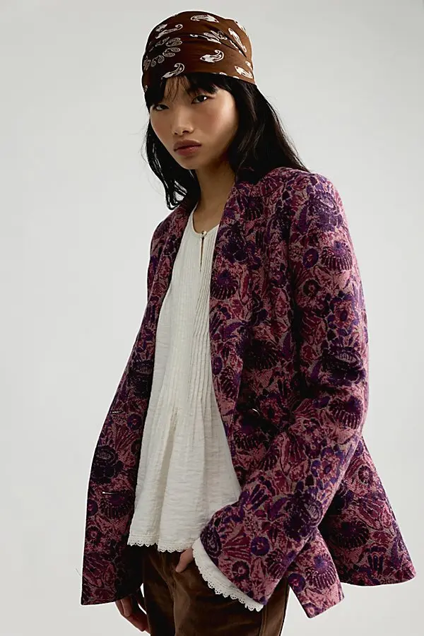 Rodebjer Seol Blazer - Grape Red