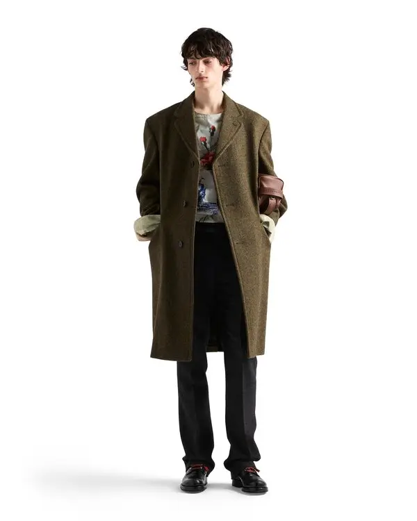 Prada Single-breasted Wool Coat