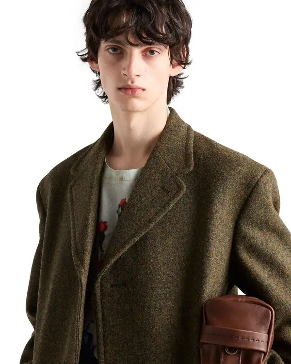 Prada Single-breasted Wool Coat