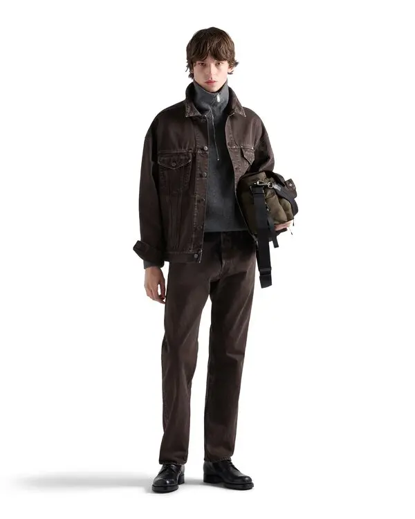 Prada Wool And Cashmere Polo Sweater