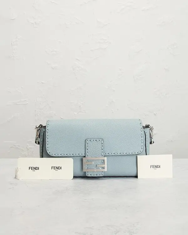 FWRD RENEW Fendi Selleria Baguette Nm Shoulder Bag - Blue