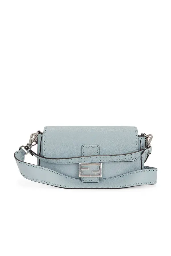 Fendi Renew Selleria Baguette Nm Shoulder Bag - Blue