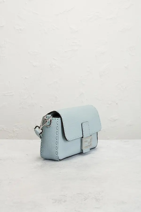 Fendi Selleria Baguette Shoulder Bag - Blue