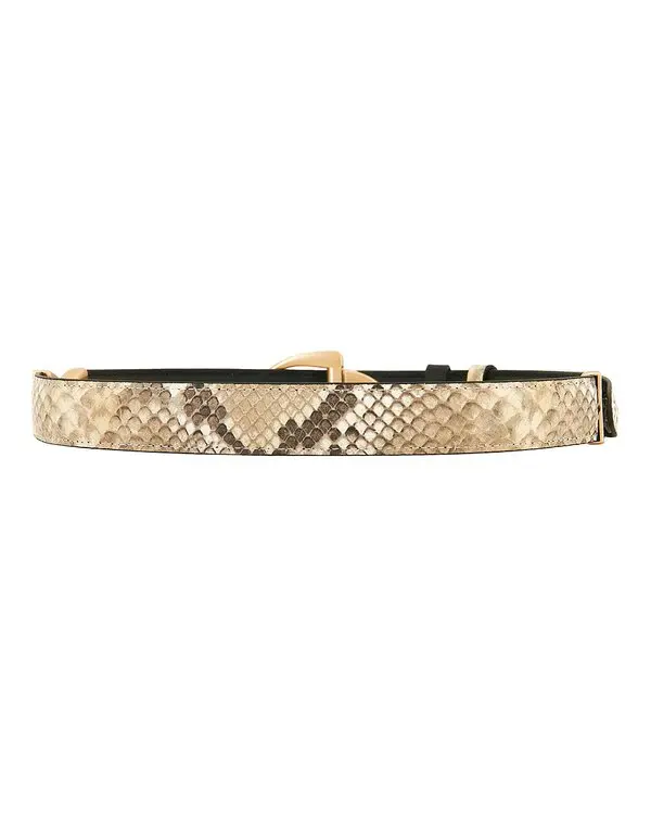 Cult Gaia Ailani Swivel Belt - Faded Python