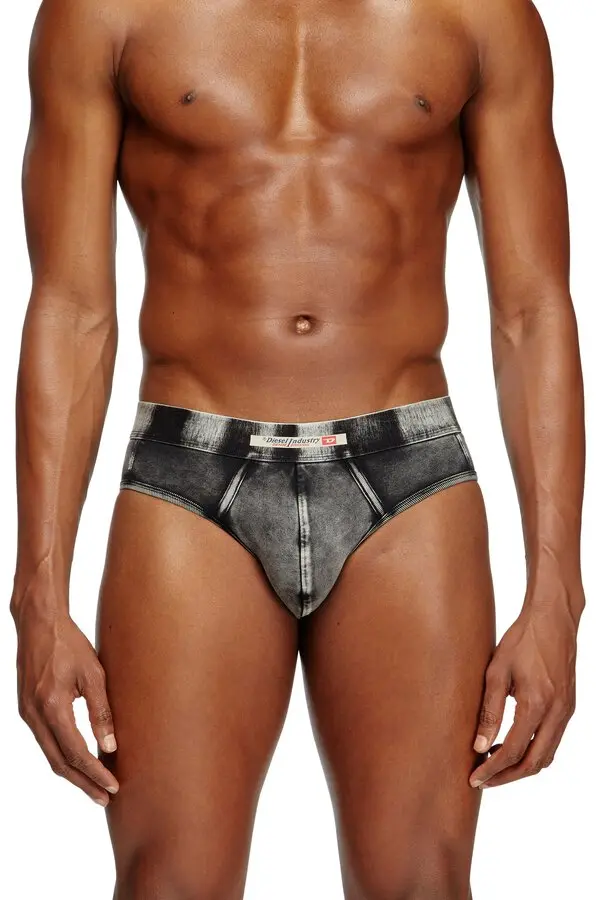 DIESEL® Denim-effect Briefs - Black