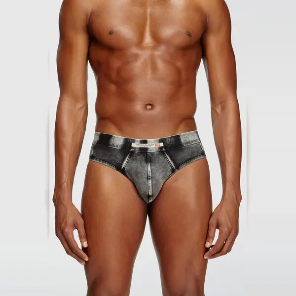DIESEL® Denim-effect Briefs - Black