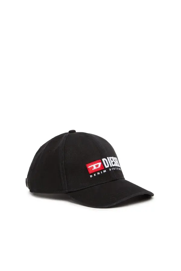 DIESEL® Baseball Cap With Logo Embroidery - Black
