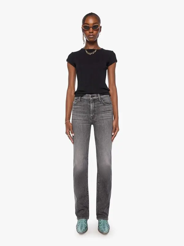 MOTHER The Kick It Cliffhanger Jeans - Grey