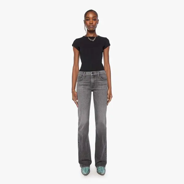 MOTHER The Jinx Sneak Bootcut Jeans - Grey