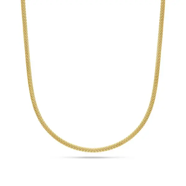 SIF JAKOBS JEWELLERY Rete Mesh Necklace - Gold