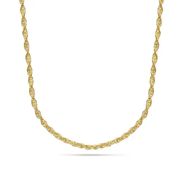 SIF JAKOBS JEWELLERY Sterling Twisted Rope Chain Necklace - Gold