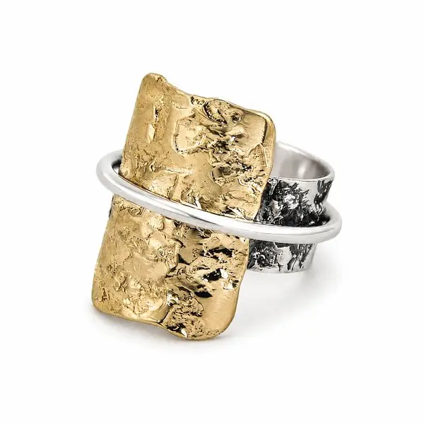 KARYN CHOPIK STUDIO LTD Silver / Gold Shibumi Ring