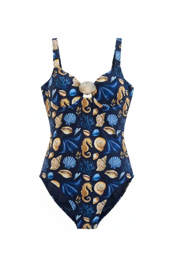 PLIVATI Isabella Underwire One Piece Swimsuit — Čiovo - Yellow