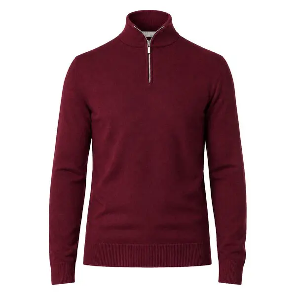 SERRAN LONDON Half Zip Wool Jumper