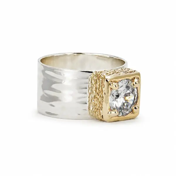 KARYN CHOPIK STUDIO LTD Silver / Gold On The Rocks Ring