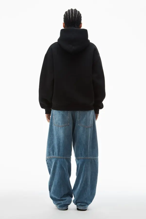 Alexander Wang Hoodie In Dense Fleece