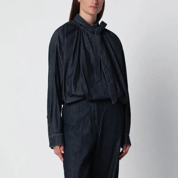 Dries Van Noten Dark Indigo Denim Shirt - Blue