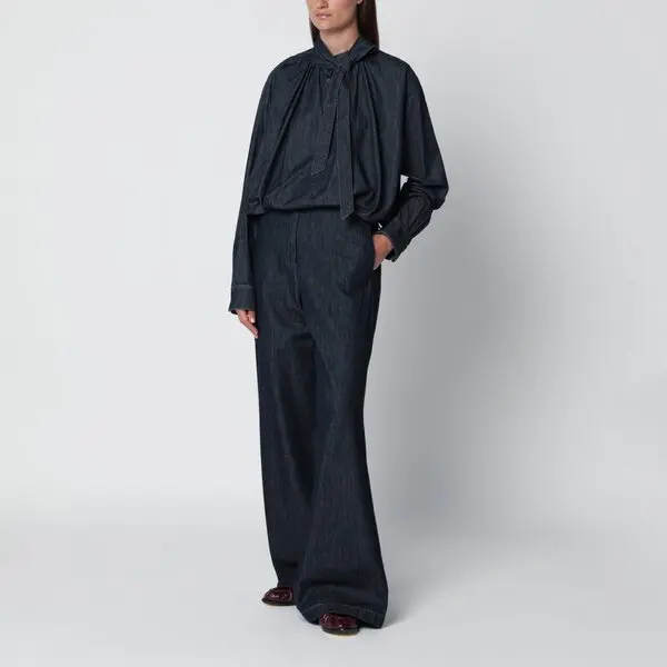 Dries Van Noten Dark Indigo Denim Shirt