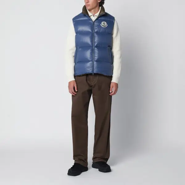 Moncler Padded Gilet In Nylon Laqu