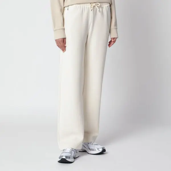PARAJUMPERS Cotton Blend Jogging Trousers In Ivory