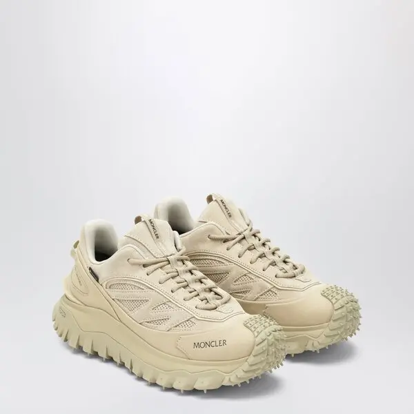 Moncler Trailgrip Apex Craft Gtx Sneakers In Leather - Beige
