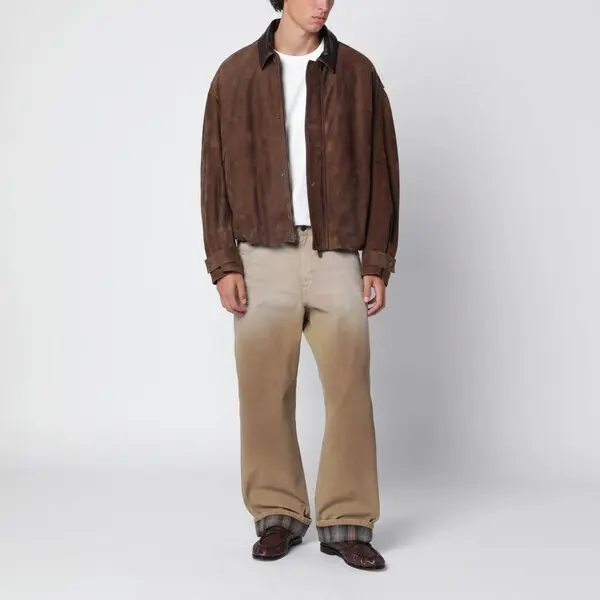 SALVATORE SANTORO Jacket In Vintage-effect Suede