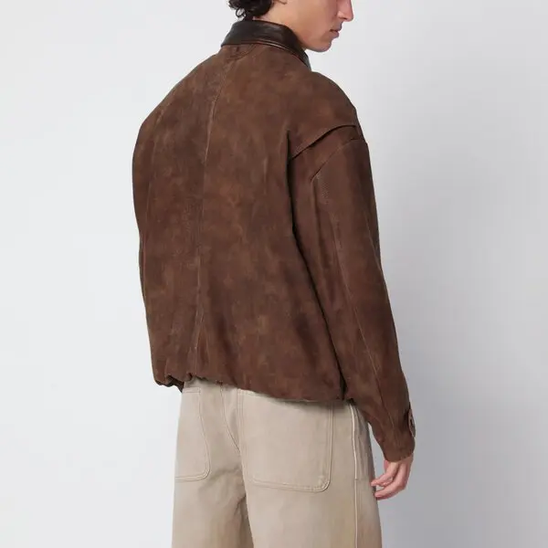 SALVATORE SANTORO Jacket In Vintage-effect Suede