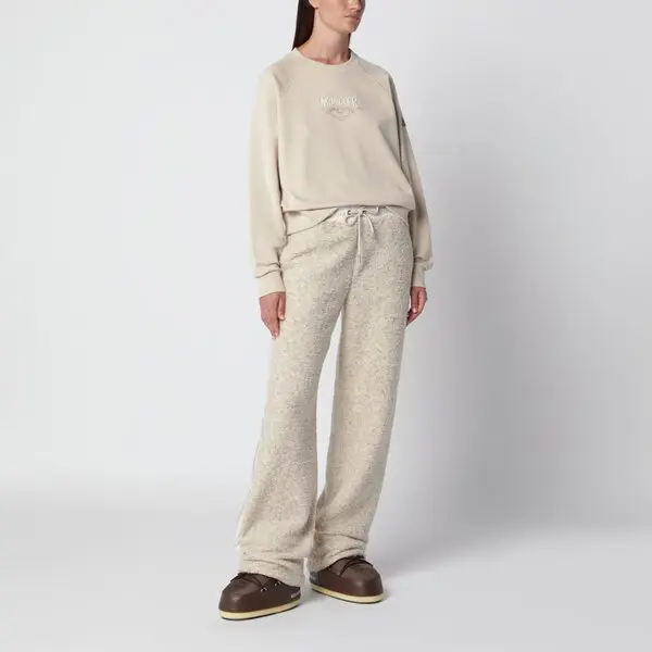 Moncler Bouclé Cotton Blend Trousers