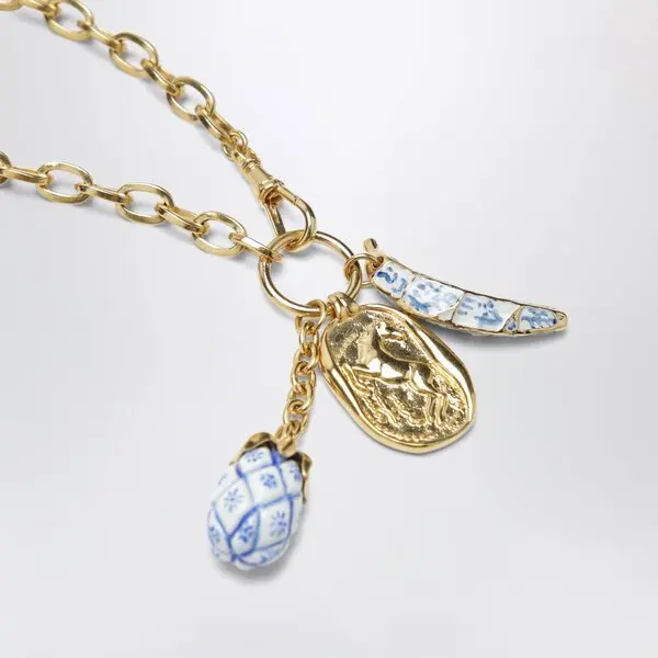 Chloé Gold-finish Brass Necklace With Charms