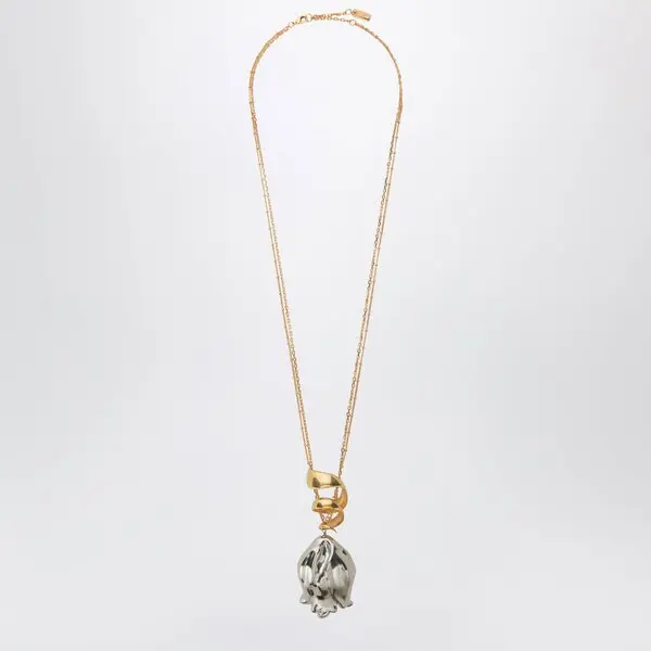 Chloé Flower Pendant Necklace - Metal